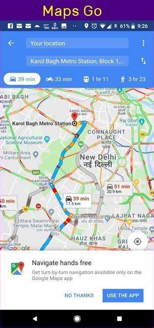 Google Maps Vs Maps Go Comparison Explaining The Difference