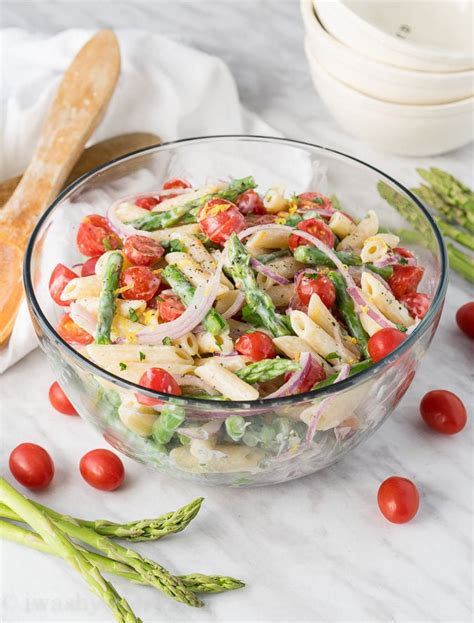 Asparagus Pasta Salad I Wash You Dry