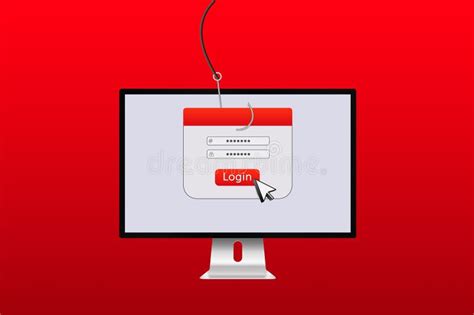 Computer Screen Displaying Phishing Scam Alert With Suspicious Login Page And Password Form