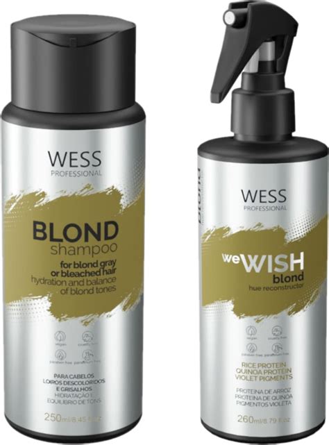 Kit Wess Blond Shampoo 250ml We Wish Matizante 260ml