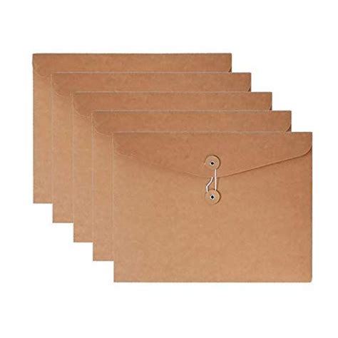 vanra kraft string envelope file folder project pockets file jacket