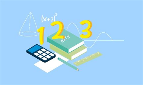 Cartoon Maths Elements Background Education Logo 13115330 Vector Art
