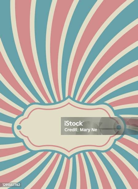 텍스트 빈티지 프레임과 햇빛 복고풍 수직 배경 옅은 빨간색과 베이지 색이 배경이 터져 있습니다 건설 프레임에 대한 스톡 벡터 아트 및 기타 이미지 Istock