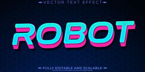 Free Vector Artificial Intelligence Text Effect Editable Technology