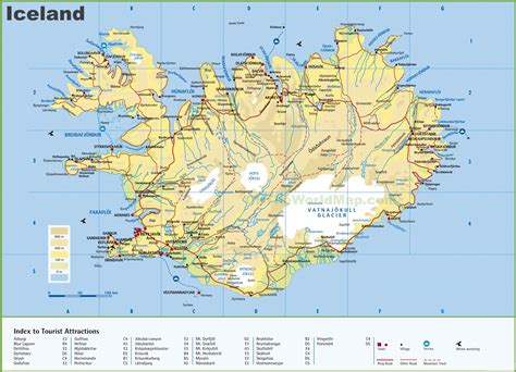 Free Printable Map Of Iceland