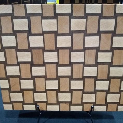 Basket Weave End Grain Board Etsy