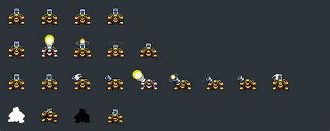 enemy robots sprite sheets 2 by maidrobofactory
