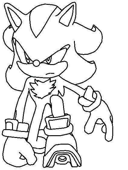 Super Shadow The Hedgehog Coloring Pages At Free
