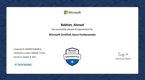publiccloud azurefundamentals certification microsoftazure cloudcomputing ahmed bekhiet