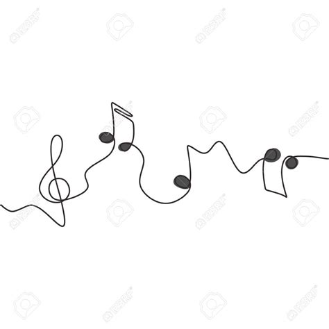 Single Music Notes Vector