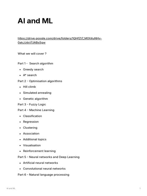 ai and ml notes pdf machine learning statistical classification
