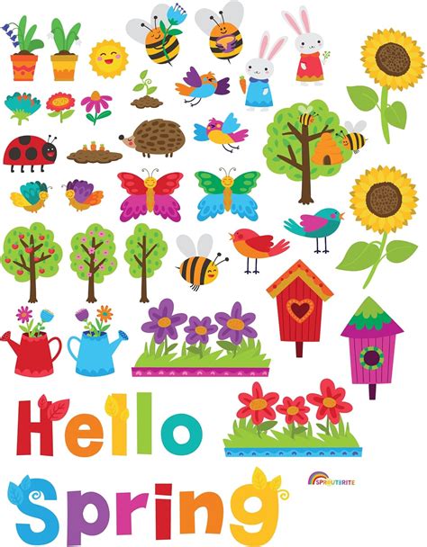 Sproutbrite Spring Cutouts Seasonal Classroom Nepal Ubuy