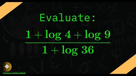 Mastering Logarithms Simplifying Complex Logarithmic Fractions Step By