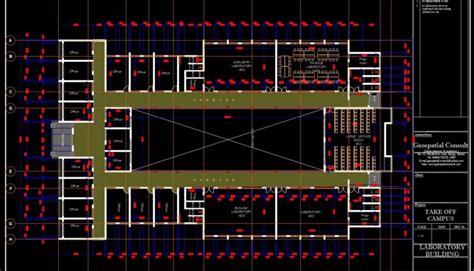 Laboratory Building Block Design Plan AutoCAD File DWG 1 Free Cad Blocks Download DWG