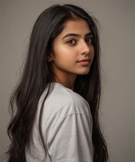 Premium Photo Portrait Of Beautiful Indian Pakistani Girl Young Asian