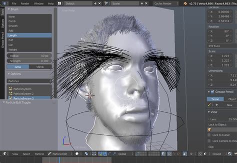 hair length inconsistent particles and physics simulations blender