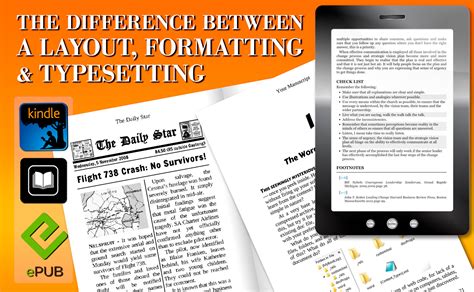 the difference between a layout formatting and typesetting jo