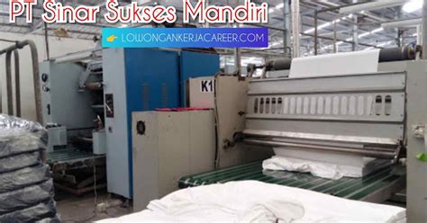 Loker Purwakarta PT Sinar Sukses Mandiri Jl Industri