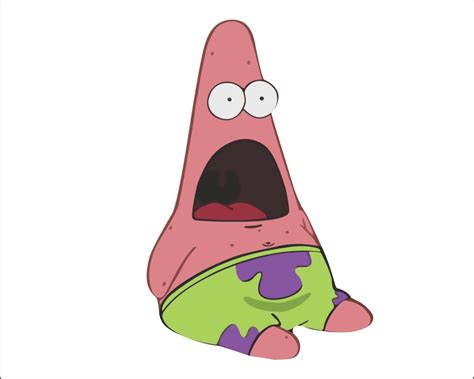 Patrick Surprised Face Window Vinyl Decal Sticker Spongebob Square