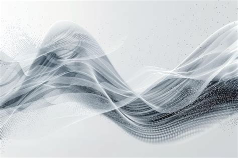 Premium Photo Abstract Grey Background With Dynamic Waves