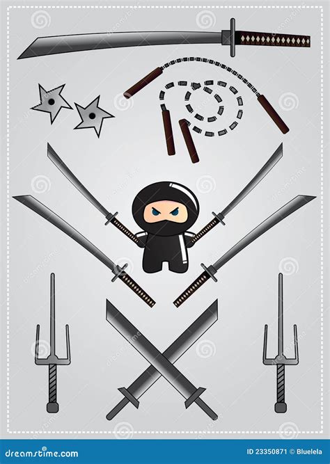 Ninja Weapon Kunai Icon White Vector Illustration