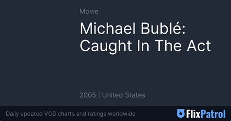 Michael Bublé Caught In The Act Similar Movies • Flixpatrol
