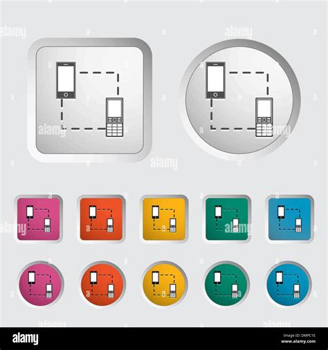 Phone Sync Single Icon Stock Vector Image Art Alamy