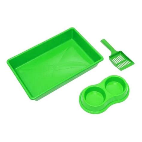 Kit Gato x Pá Comedouro Duplo Caixa De Areia Shopee Brasil