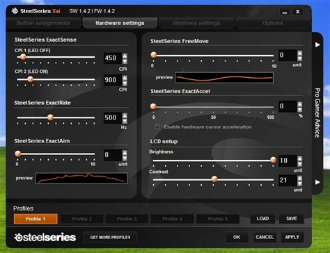 Steelseries Xai Laser Mouse Review Lcd Panel And Software Cont D