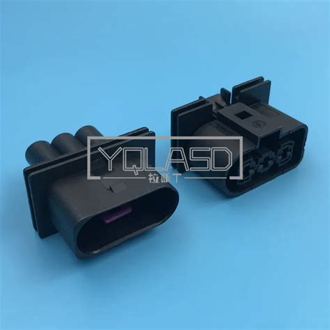 1 Set 3 Way Waterproof Electronic Fan Wiring Harness Connector Auto Ac