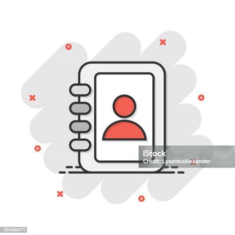 向量卡通通訊錄圖示在漫畫風格聯繫注意符號插圖像形圖筆記本業務飛濺效果概念向量圖形及更多互聯網圖片 互聯網 享受 使用電話 Istock