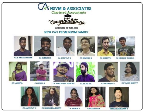 Record 17 Cas From Our Office Regards Ca Niranjan Prabhu Founder Partner Nsvm And Associates