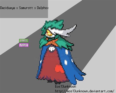 Decidueye X Samurott X Delphox By Eos13unknown On Deviantart