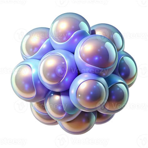 Impressive Abstract Interlocking Translucent Orbs Of Varying Sizes Filled With Swirling