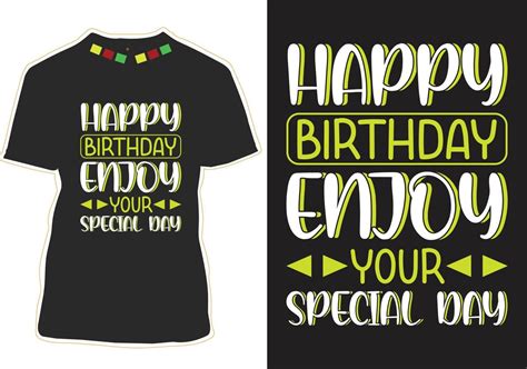 Birthday T Shirt Design 12463111 Vector Art At Vecteezy