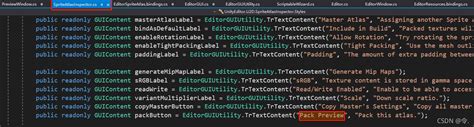 Unity Spriteatlas 打包预览窗口unity Texture2dpacktextures Csdn博客
