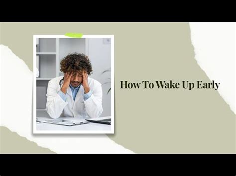 How To Wake Up Early And Seize The Morning IHT