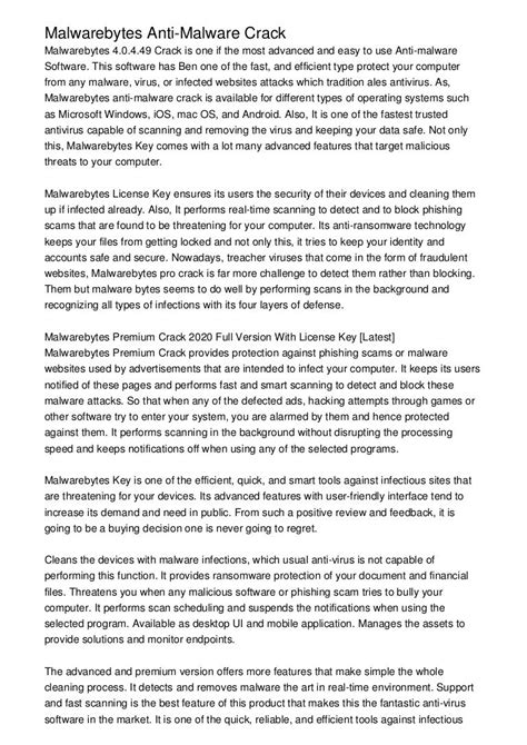 Malwarebytes Premium 3 7 1 Lifetime Activation Code Billauniversity