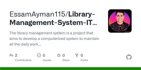 Github Essamayman Library Management System Iti Project The