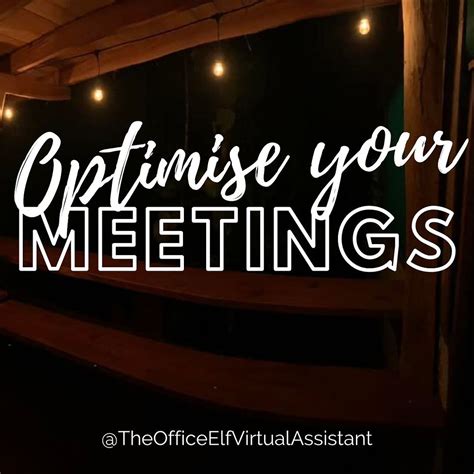 Enhancing Meeting Efficiency Tips To Optimise Productivity