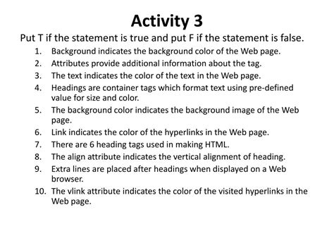 Ppt Body And Heading Tags And Their Attributes Powerpoint