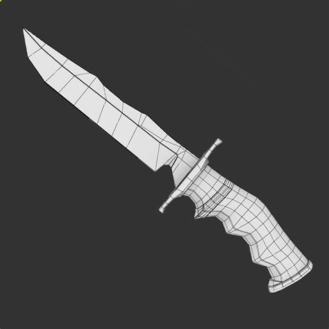 Combat Knife 3d Model 10 Obj Ma Fbx 3ds Max Free3d