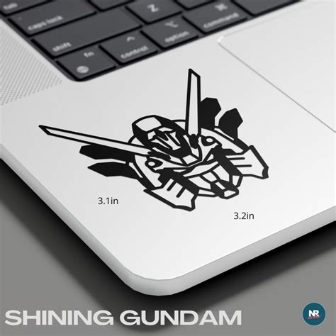 Shining Gundam Vinyl Decal Anime Mecha Mobile Suite Gunpla Sticker