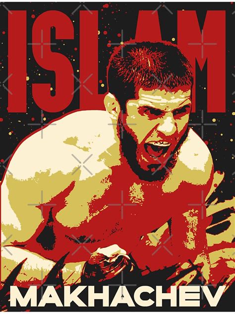 Islam Makhachev Mma Art Ts Sticker For Sale By Tzar7 Redbubble