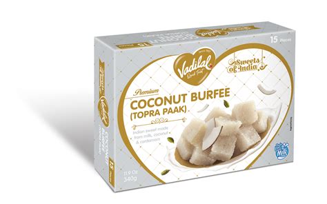 Coconut Burfee Vadilal Quick Treat