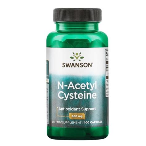Swanson N 乙酰基l 半胱氨酸 N Acetyl L Cysteine Nac 600毫克60粒 Natural Hk 專業健康店