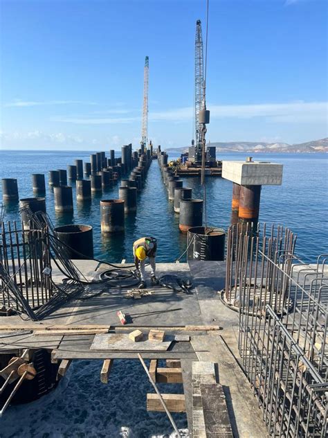 Yeşilovacık Pile System Pier Mooring Dolphin Catwalk Construction Works Kronman Construction