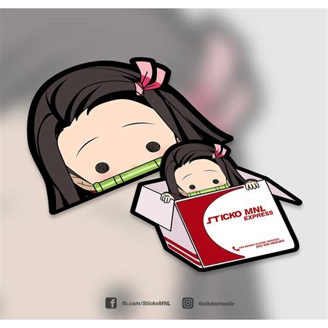 Sticko Manila Kimetsu No Yaiba Kamado Nezuko Pack Peeker Shopee