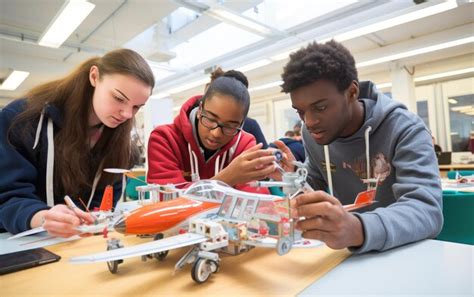 Premium Ai Image Aerospace Engineering Workshop