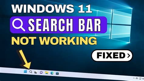 How To Solve Windows 11 Or 10 Search Bar Not Working Troubleshooting